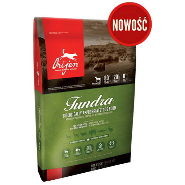 Orijen Tundra - karma dla psa z 80% zawartością mięsa